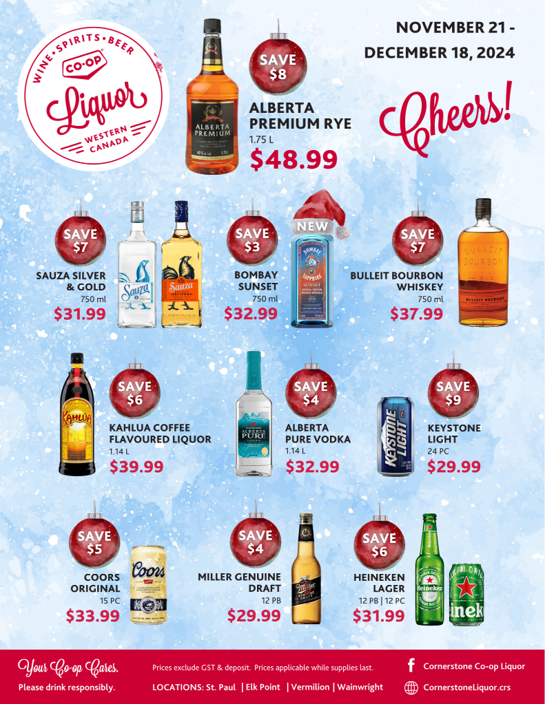 Weekly Flyer | Cornerstone Co-op Liquor