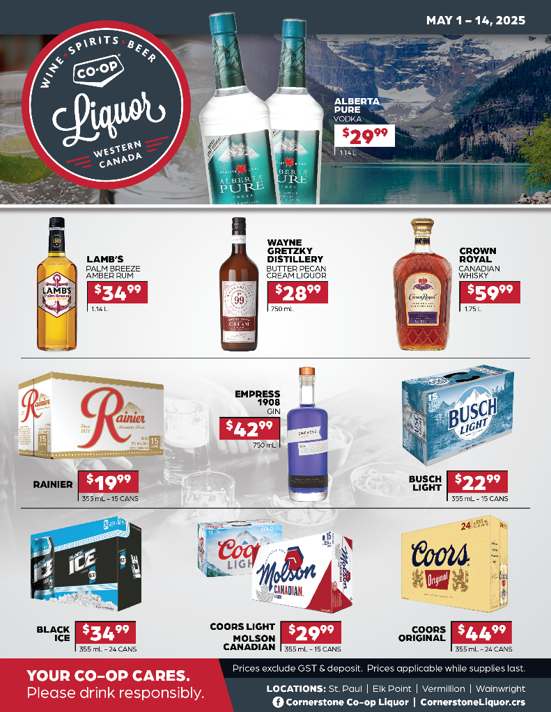 Weekly Flyer | Cornerstone Co-op Liquor