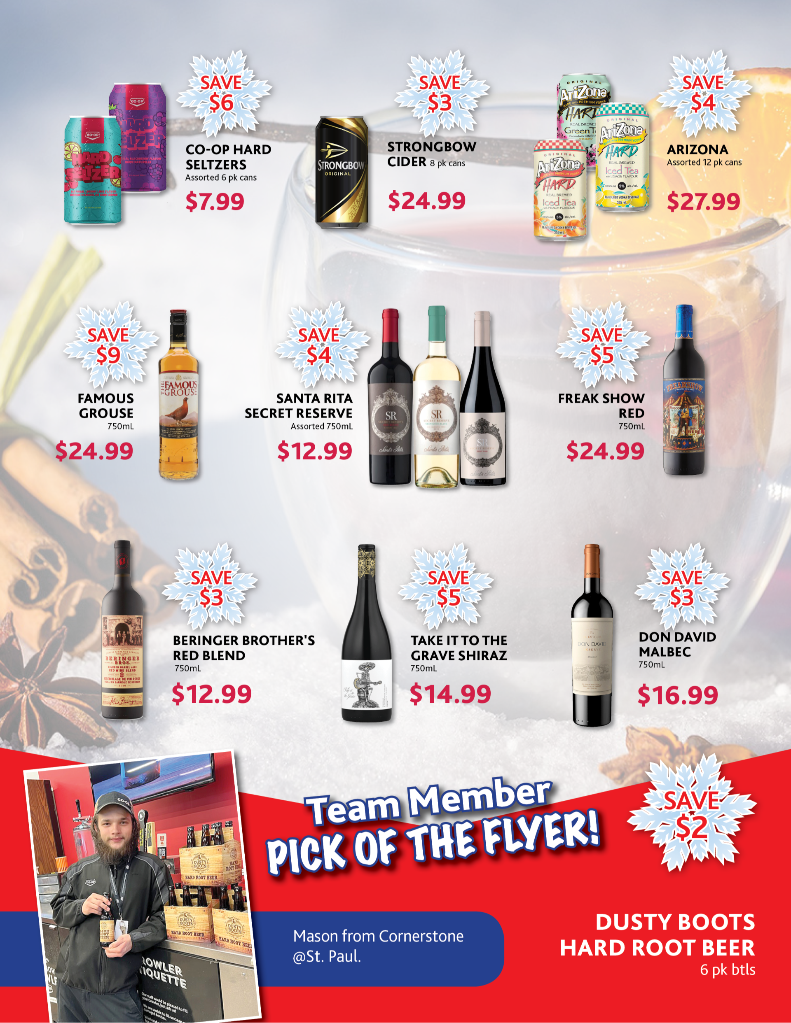 Weekly Flyer | Cornerstone Co-op Liquor