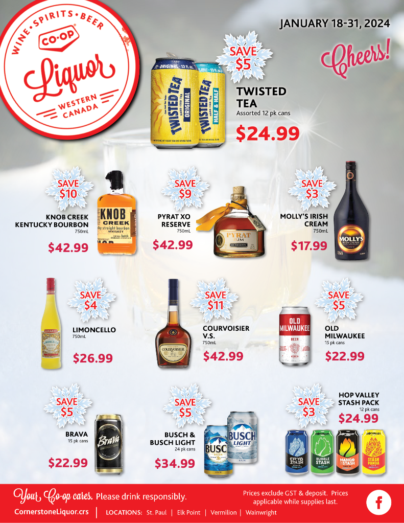 Weekly Flyer | Cornerstone Co-op Liquor